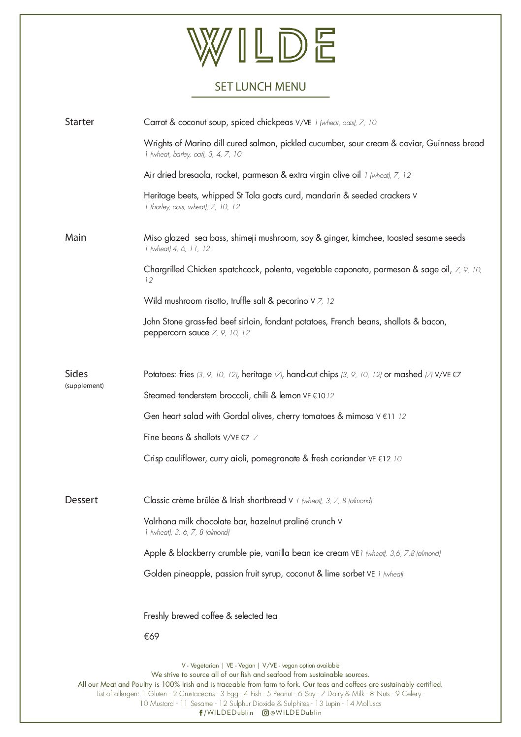 WILDE Group Menu Web Autumn 2024 | WILDE